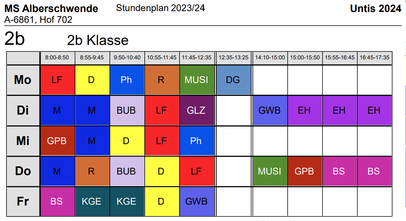 MS Alberschwende: 2b 2023-24
